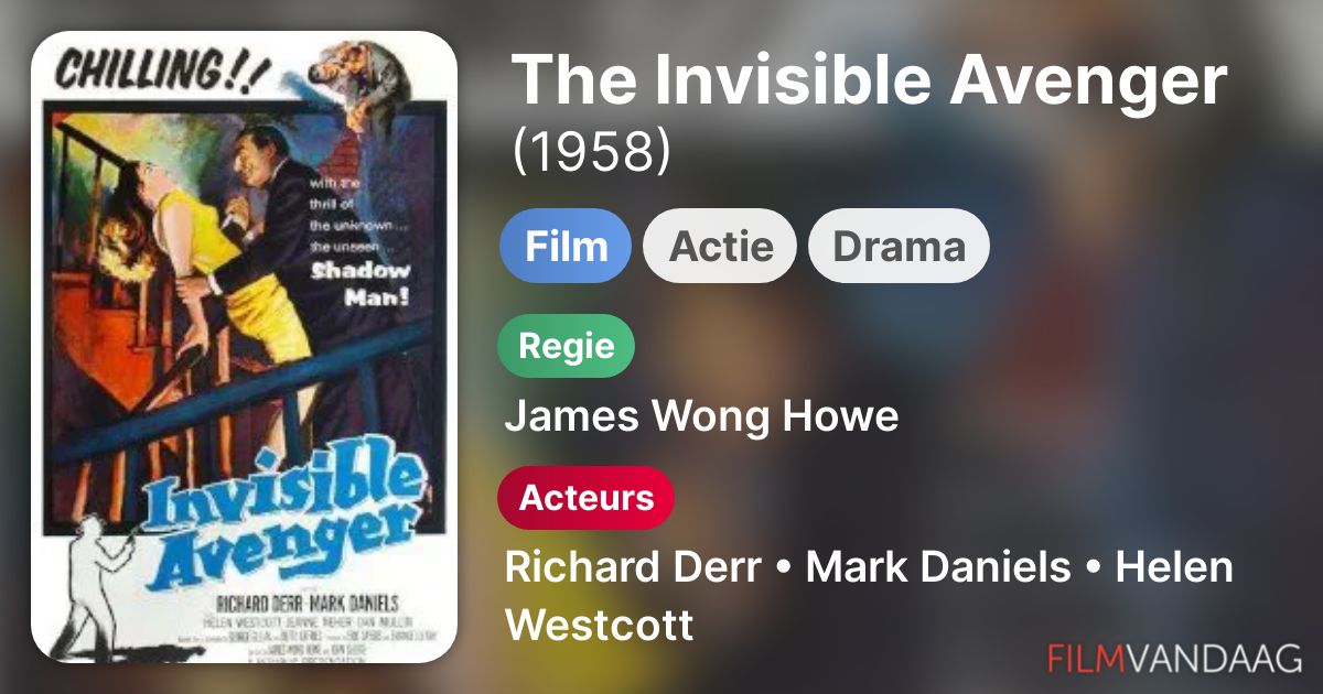 The Invisible Avenger (film, 1958) - FilmVandaag.nl