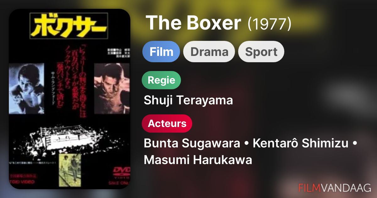 The Boxer (film, 1977) - FilmVandaag.nl