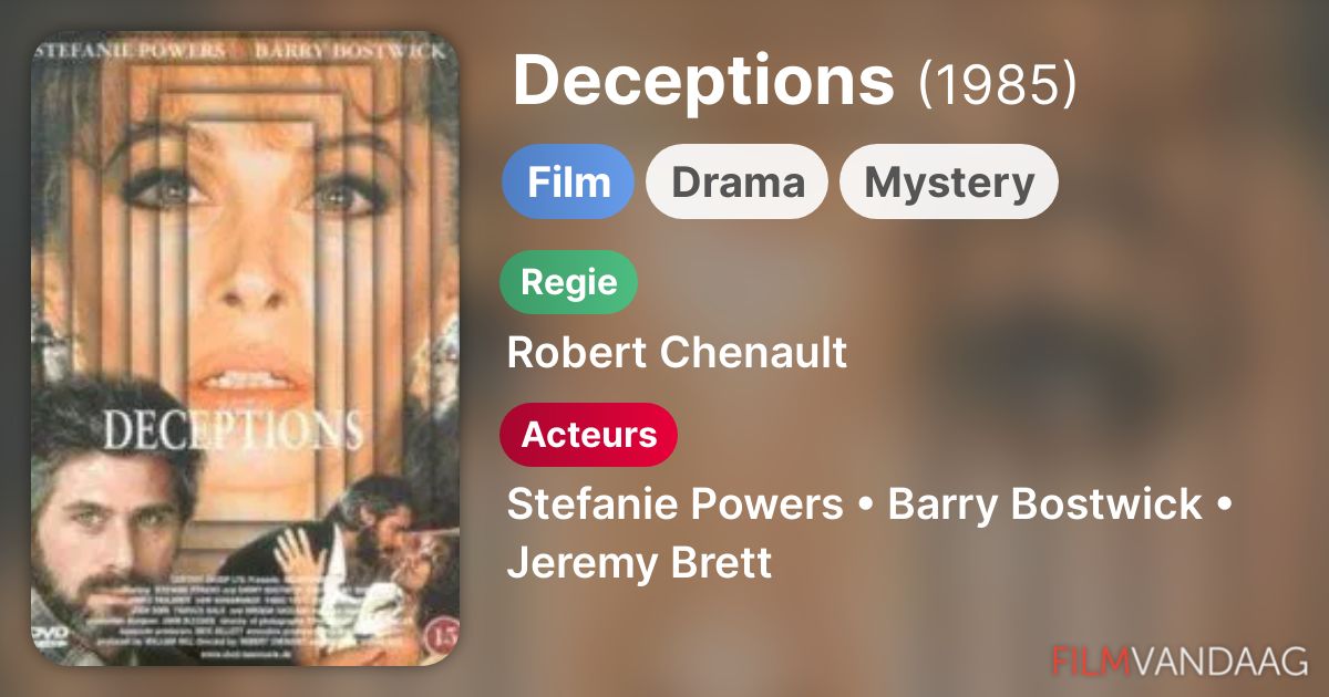 Deceptions (film, 1985) kopen op dvd of blu-ray - FilmVandaag.nl