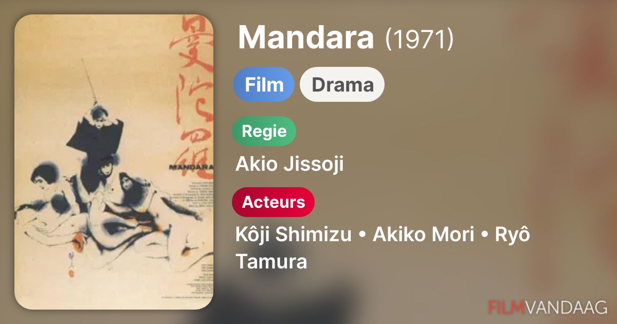 Mandara (film, 1971) - FilmVandaag.nl