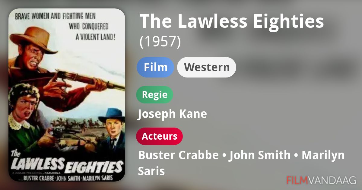 The Lawless Eighties (film, 1957) - FilmVandaag.nl