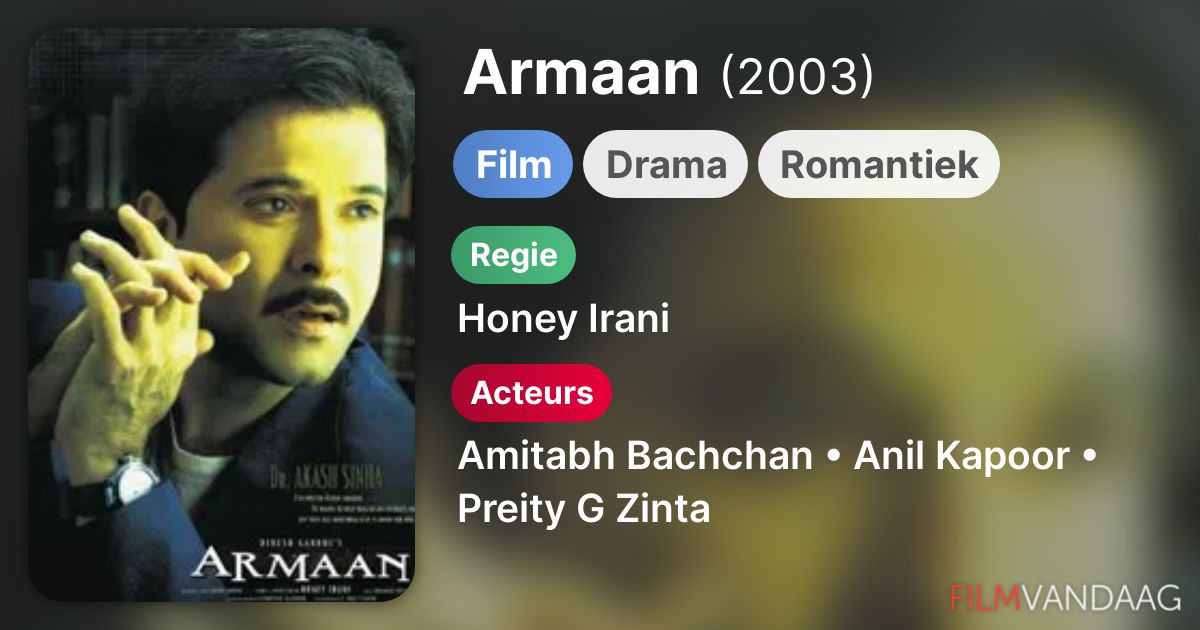 Armaan (film, 2003) - FilmVandaag.nl
