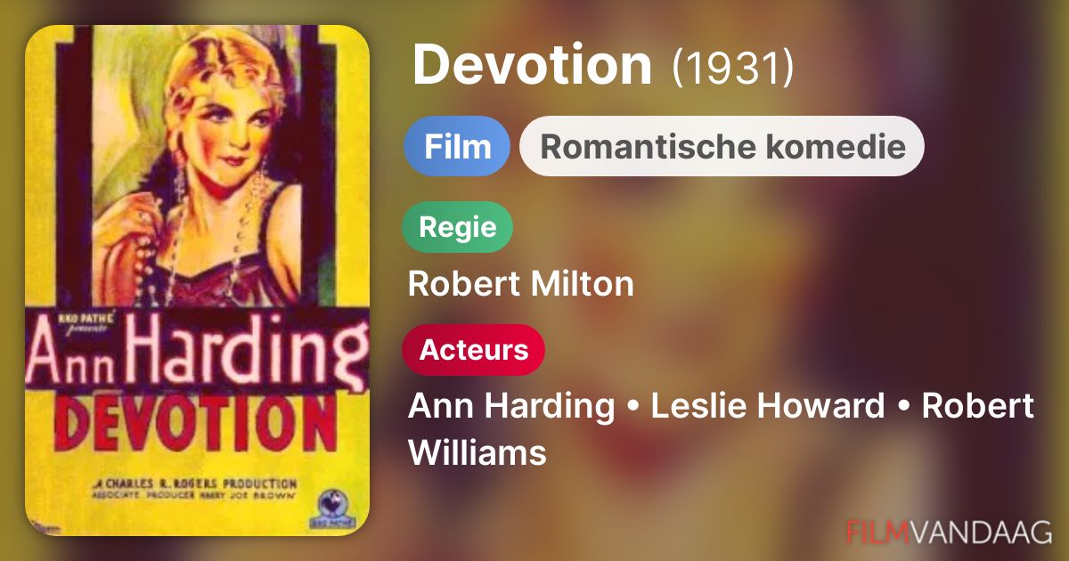 Devotion (film, 1931) kopen op dvd of blu-ray - FilmVandaag.nl
