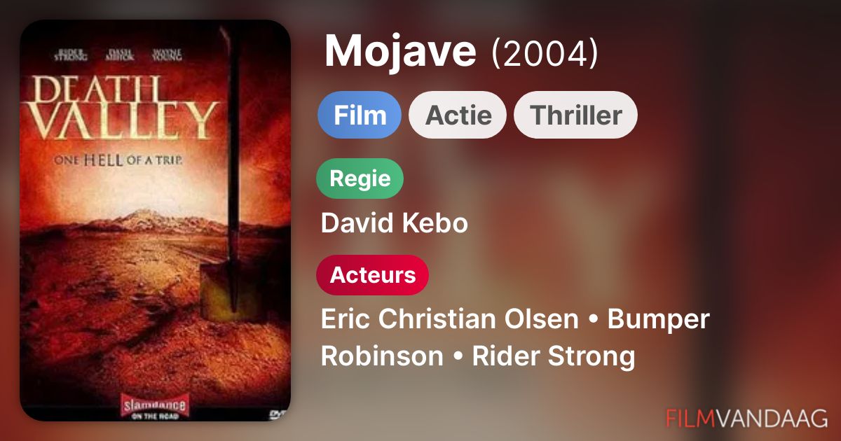 Mojave (film, 2004) - FilmVandaag.nl