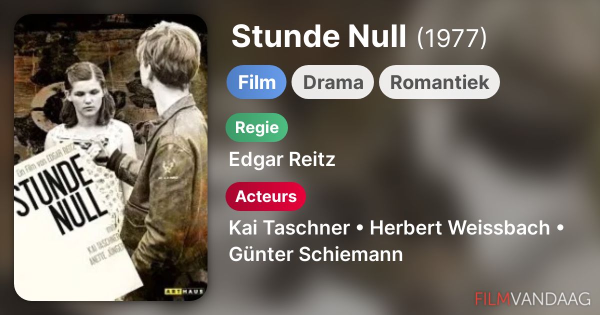 Stunde Null (film, 1977) - FilmVandaag.nl