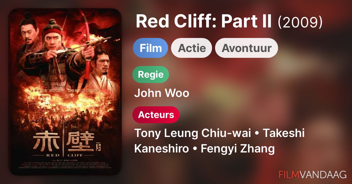 Red Cliff: Part II (film, 2009) - FilmVandaag.nl