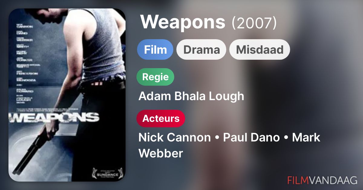 Weapons (film, 2007) - FilmVandaag.nl