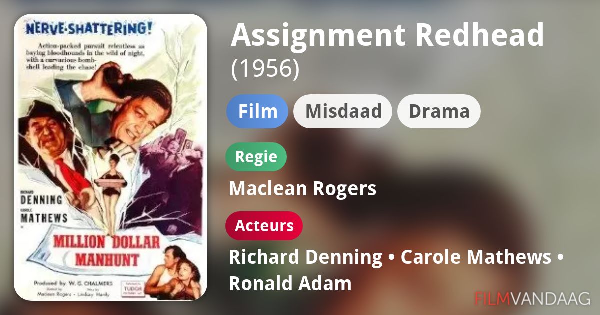 Assignment Redhead (film, 1956) - FilmVandaag.nl