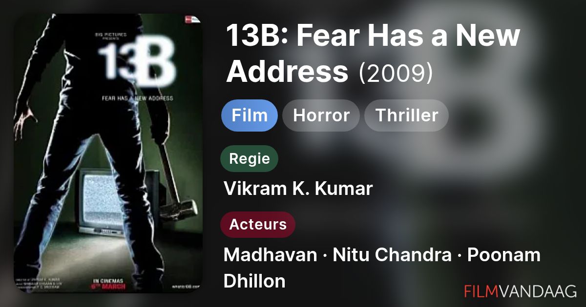 13B: Fear Has a New Address (film, 2009) - FilmVandaag.nl