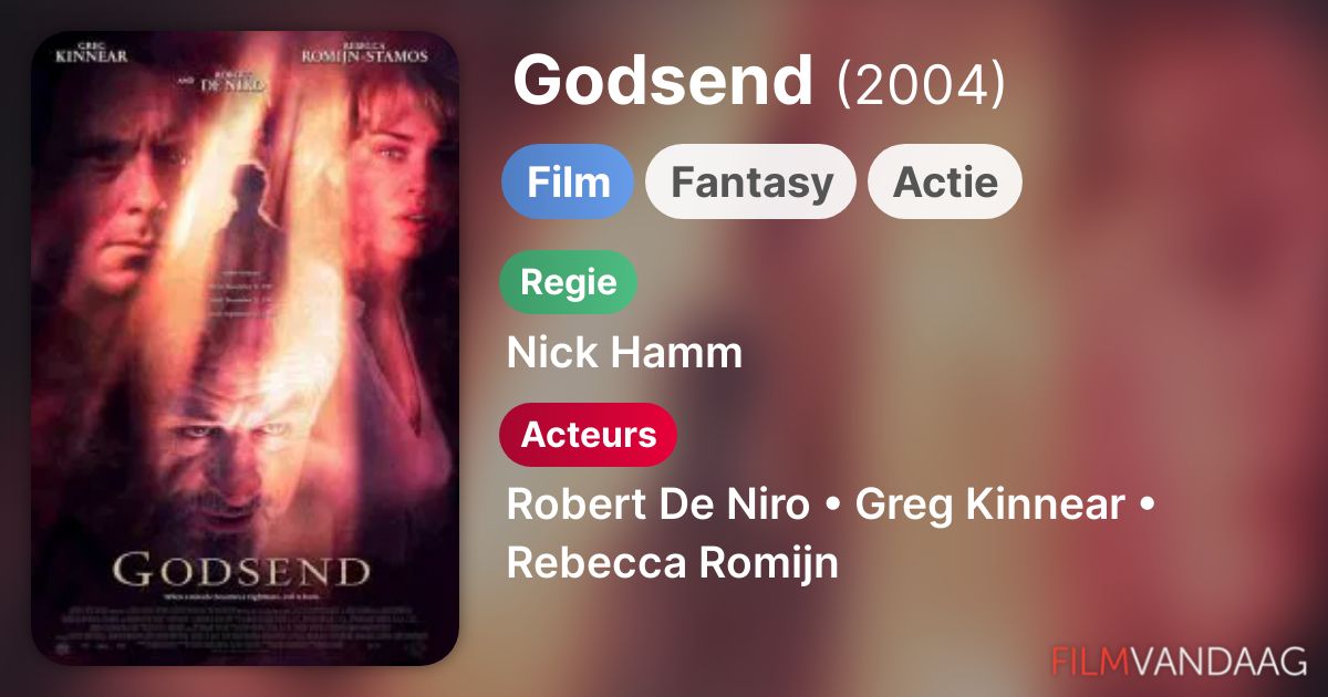 Godsend (film, 2004) - FilmVandaag.nl