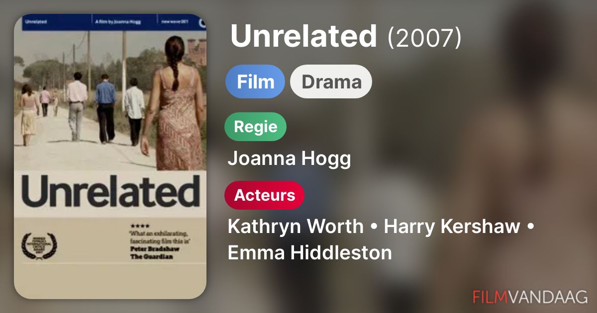 Unrelated (film, 2007) - FilmVandaag.nl