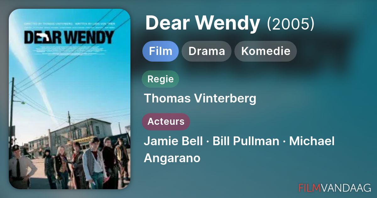 Dear Wendy (film, 2005) - FilmVandaag.nl