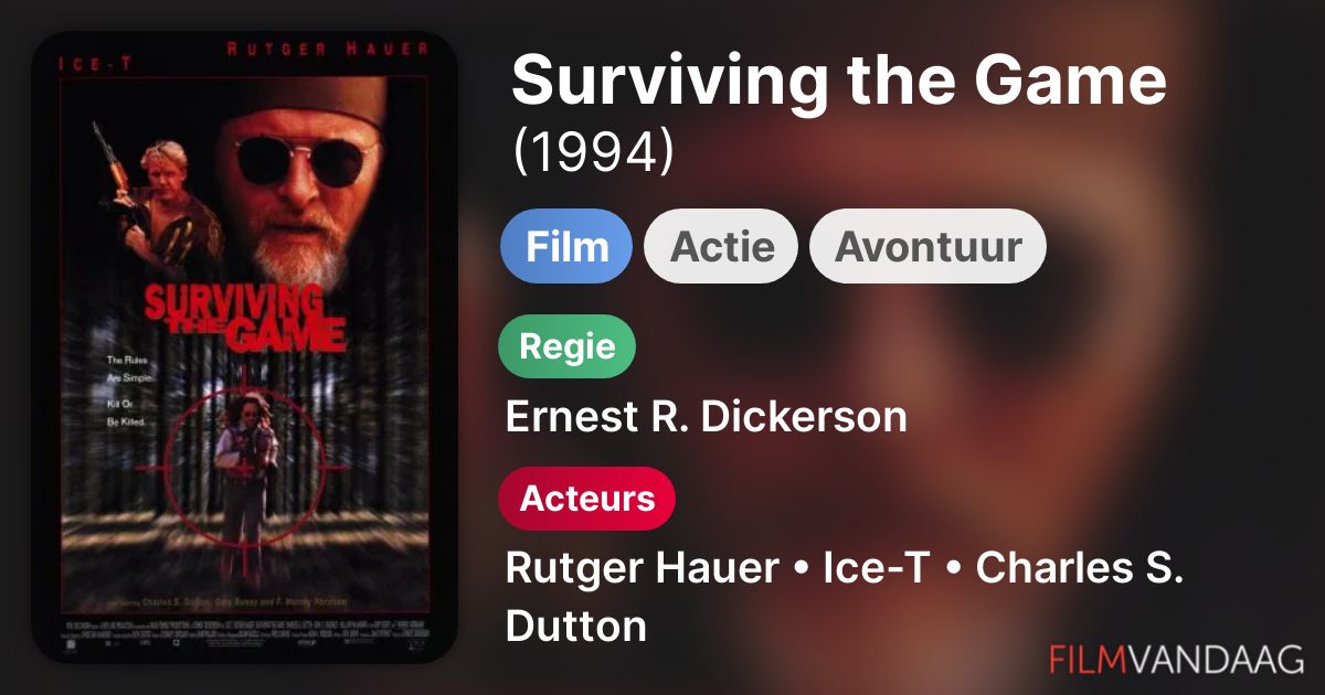 Surviving the Game (film, 1994) - FilmVandaag.nl