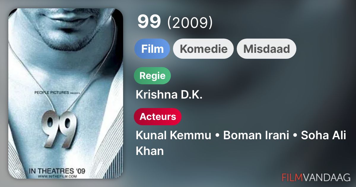 99 (film, 2009) - FilmVandaag.nl