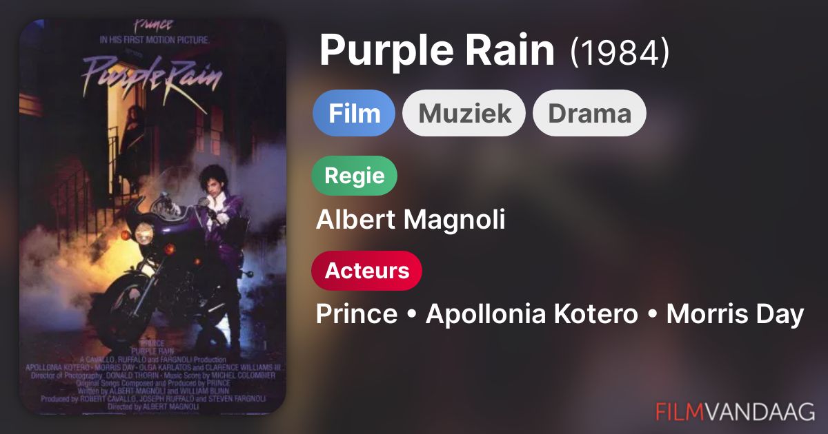 Purple Rain (film, 1984) - FilmVandaag.nl