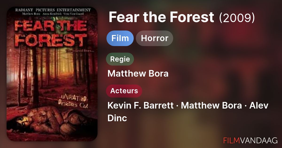 Fear the Forest (film, 2009) - FilmVandaag.nl