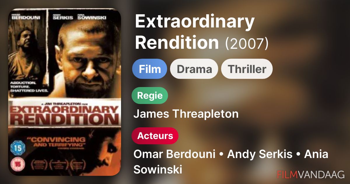 Extraordinary Rendition (film, 2007) - FilmVandaag.nl
