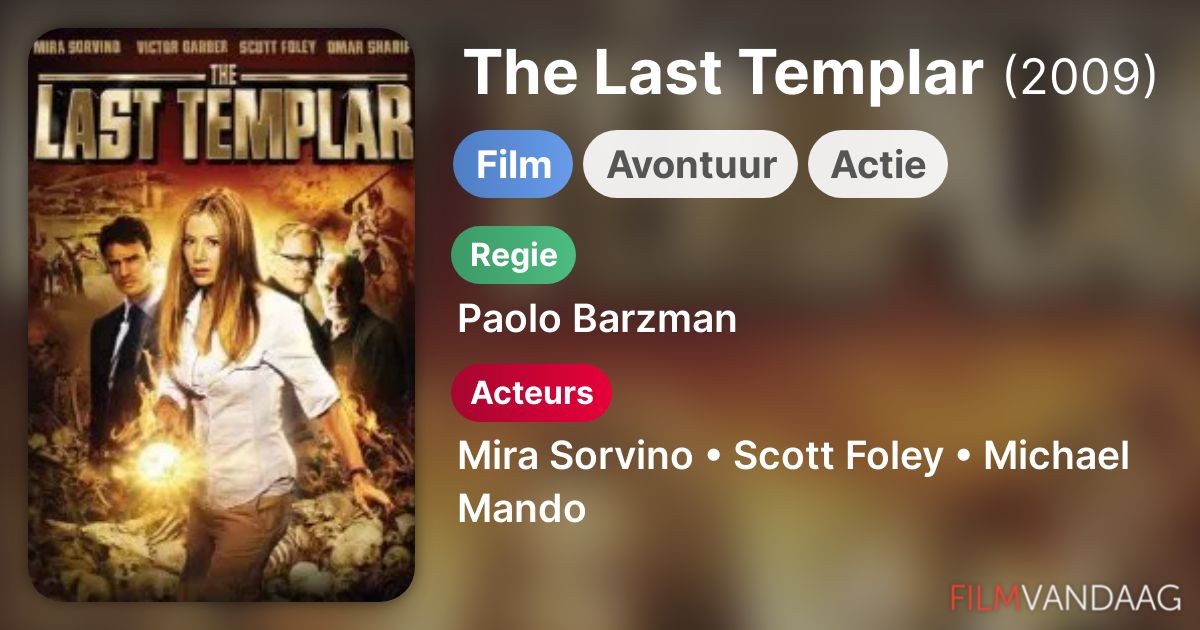 The Last Templar (film, 2009) - FilmVandaag.nl
