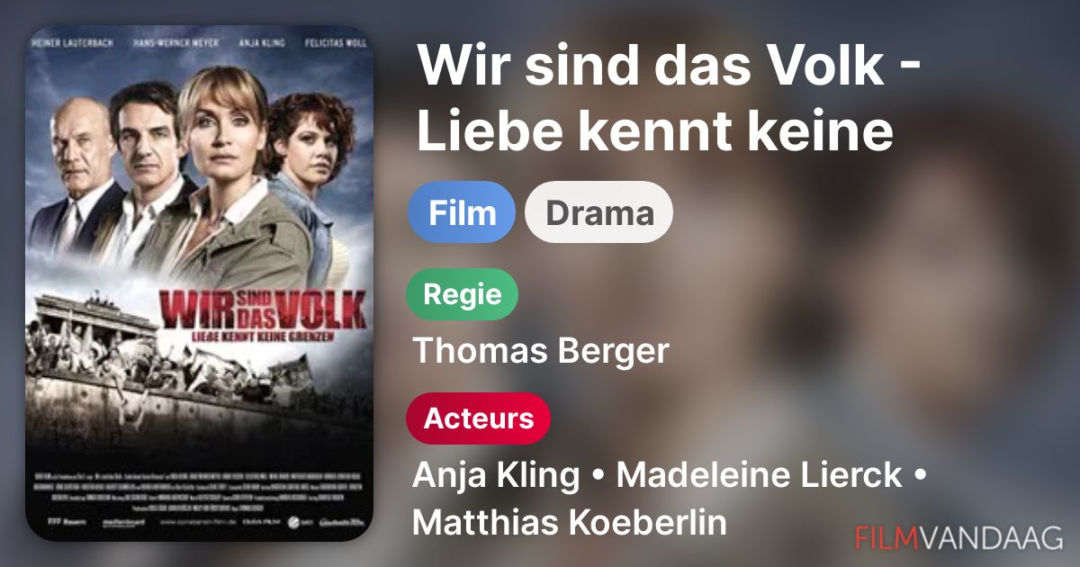Wir sind das Volk - Liebe kennt keine Grenzen (film, 2008) - FilmVandaag.nl