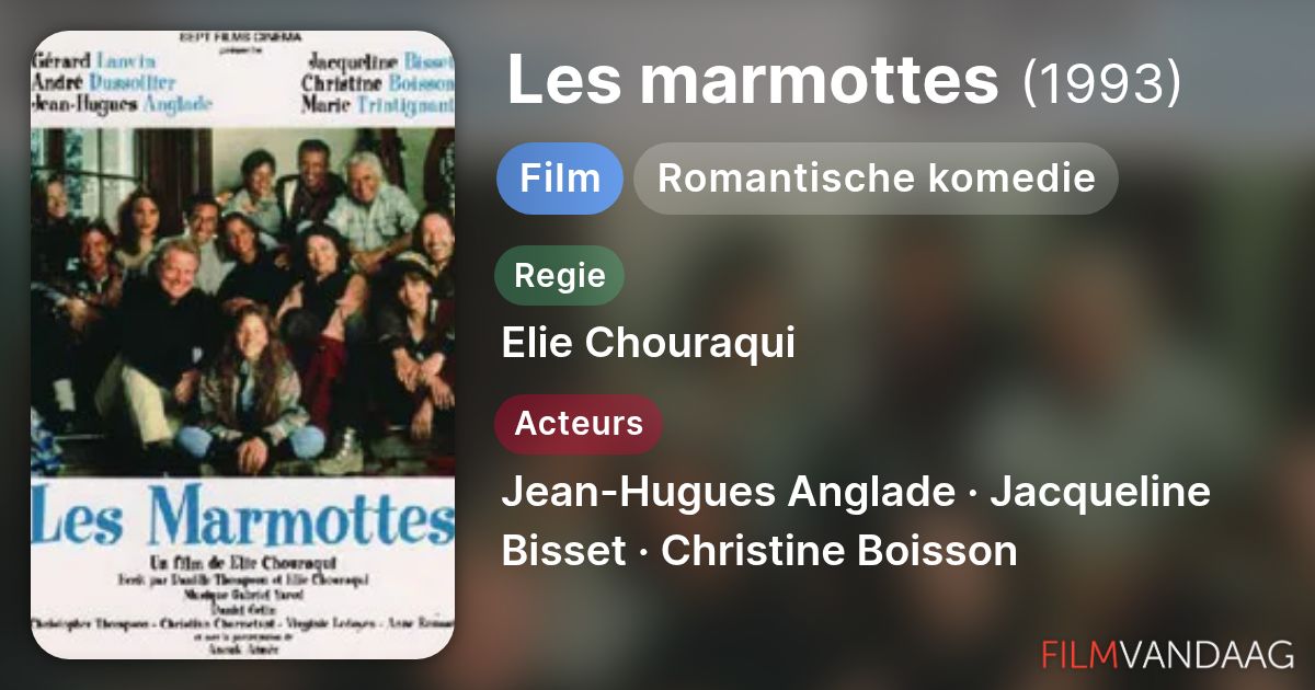 Les marmottes (film, 1993) - FilmVandaag.nl