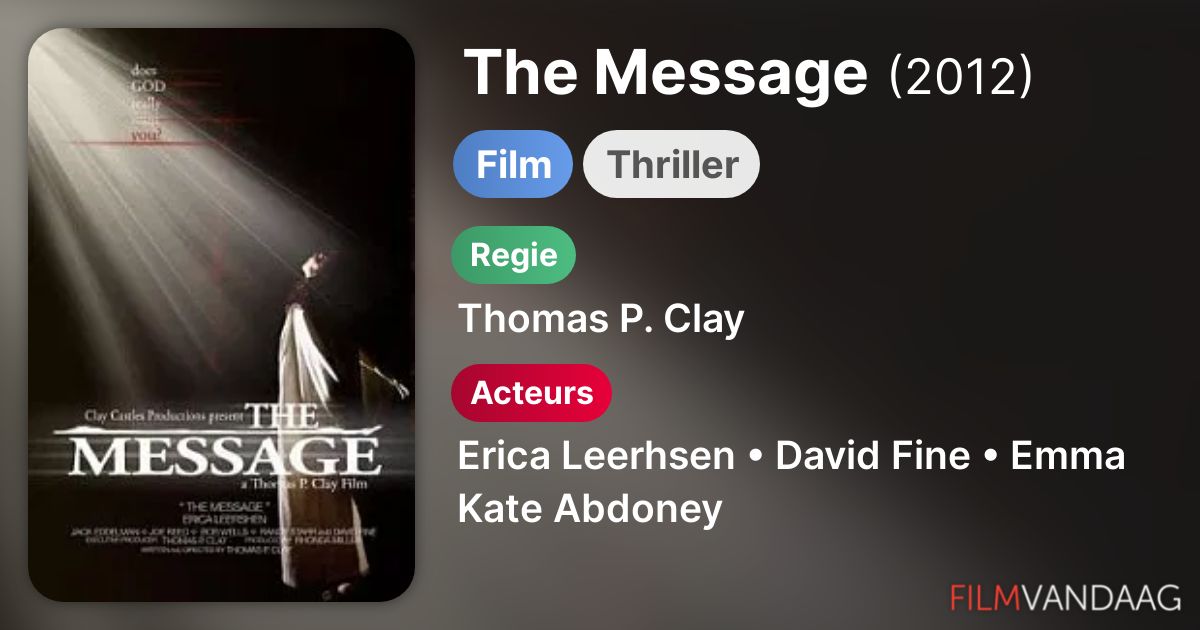 The Message (film, 2010) - FilmVandaag.nl