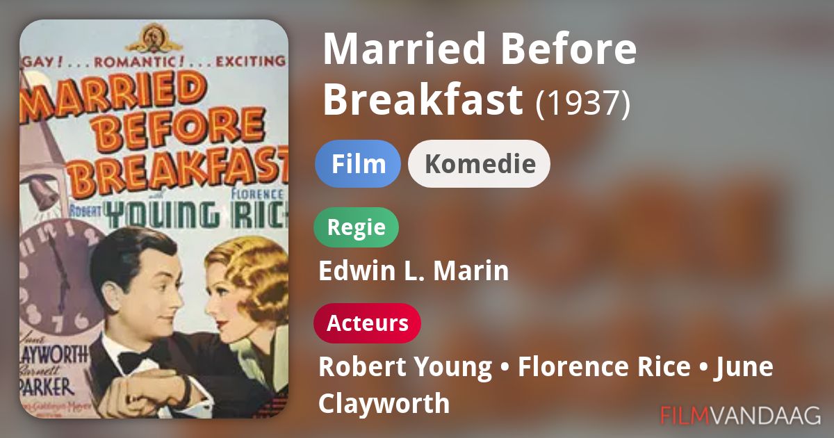 Married Before Breakfast (film, 1937) - FilmVandaag.nl