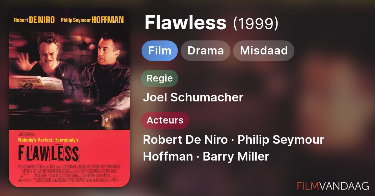 Flawless (film, 1999) - FilmVandaag.nl
