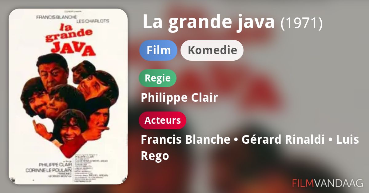 La grande java (film, 1971) - FilmVandaag.nl