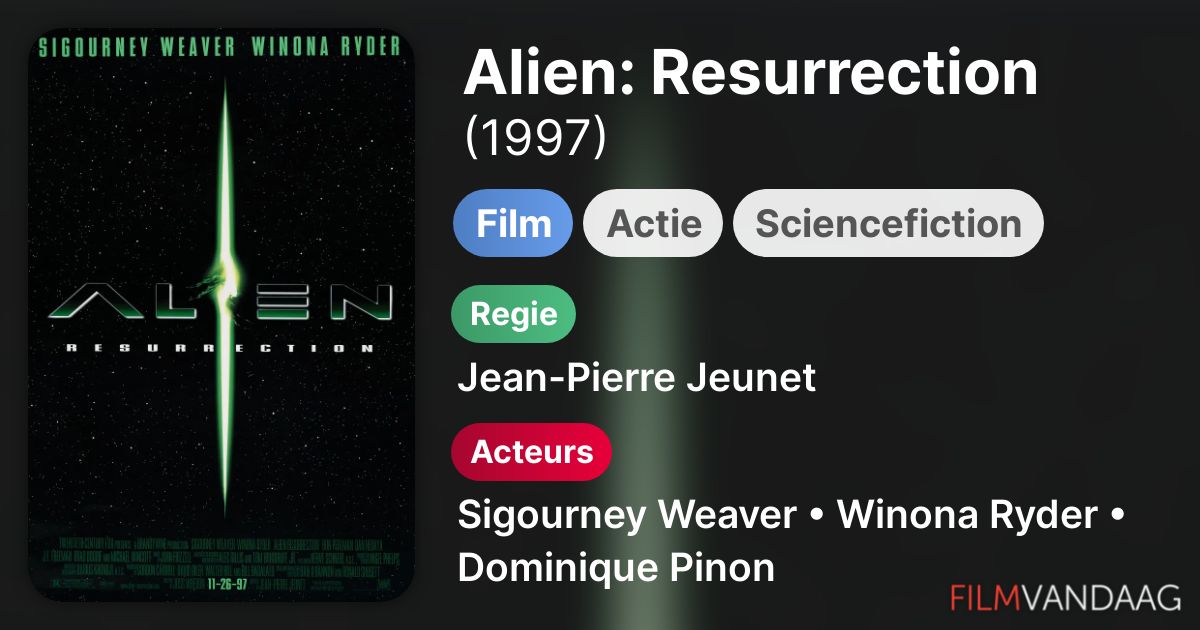 Alien: Resurrection (film, 1997) - FilmVandaag.nl