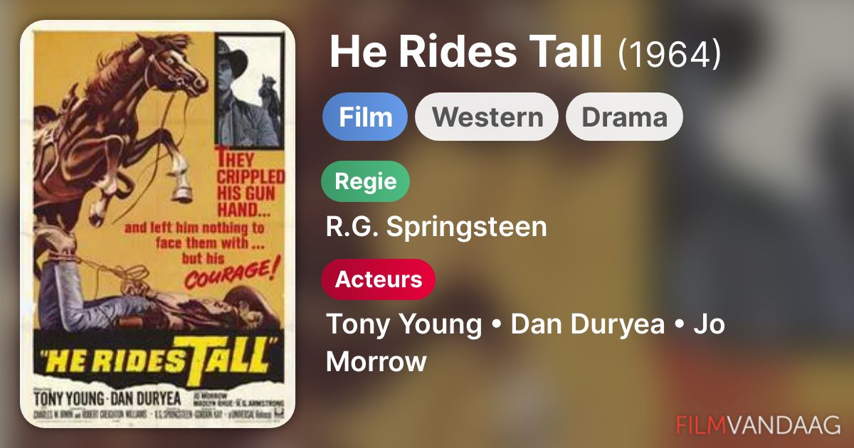 He Rides Tall (film, 1964) - FilmVandaag.nl