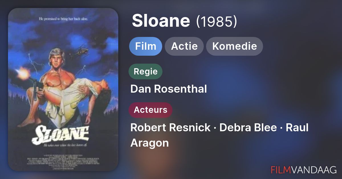Sloane (film, 1985) - FilmVandaag.nl