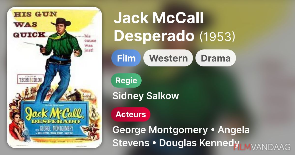 Jack McCall Desperado (film, 1953) - FilmVandaag.nl