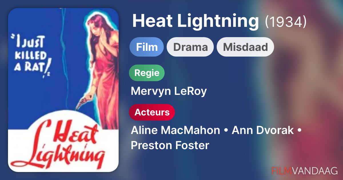 Heat Lightning (film, 1934) - FilmVandaag.nl