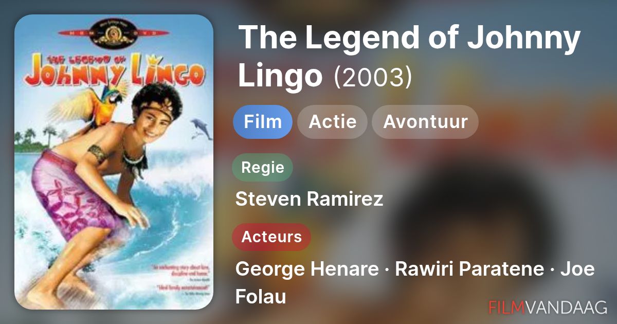 The Legend of Johnny Lingo (film, 2003) - FilmVandaag.nl