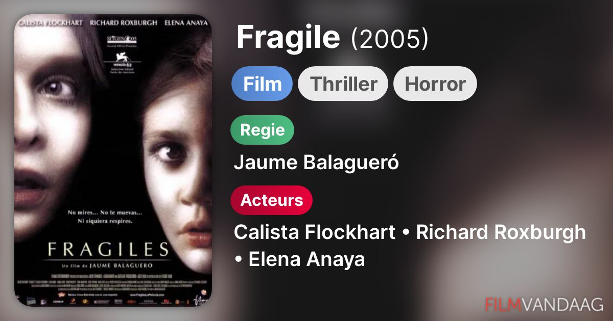 Fragile (film, 2005) - FilmVandaag.nl