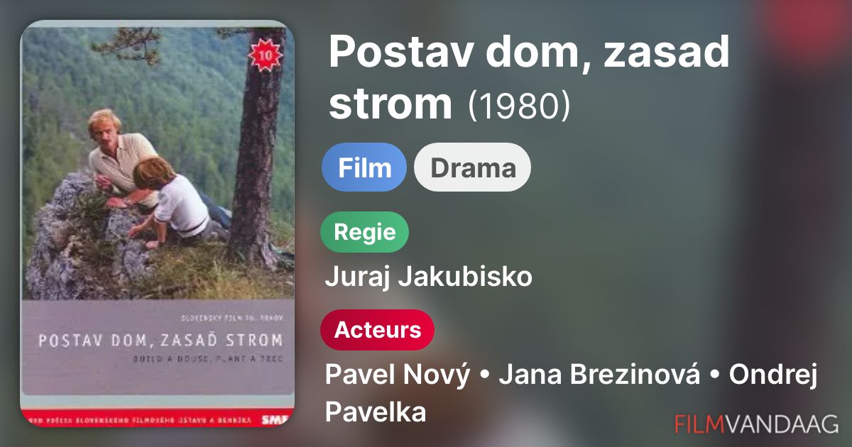 Postav dom, zasad strom (film, 1980) - FilmVandaag.nl
