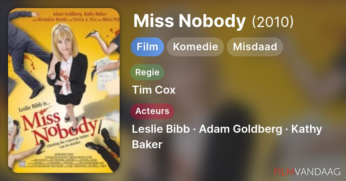 Miss Nobody (film, 2010) - FilmVandaag.nl