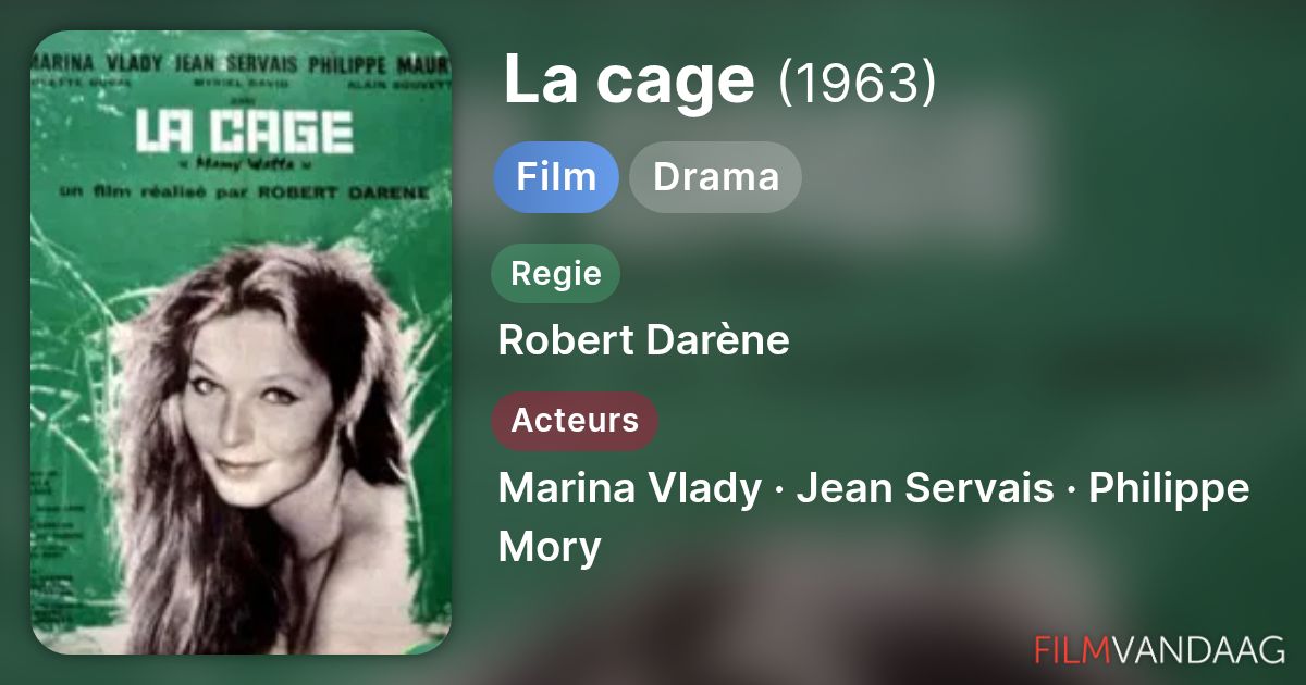 La cage (film, 1963) - FilmVandaag.nl