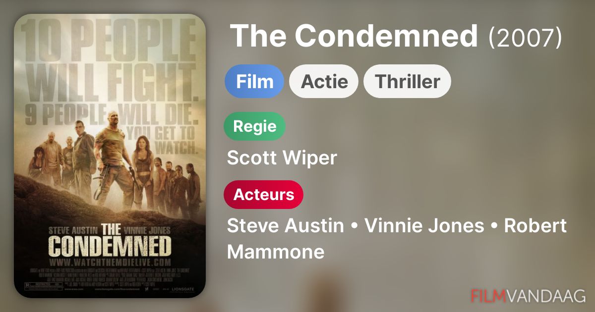 The Condemned (film, 2007) - FilmVandaag.nl
