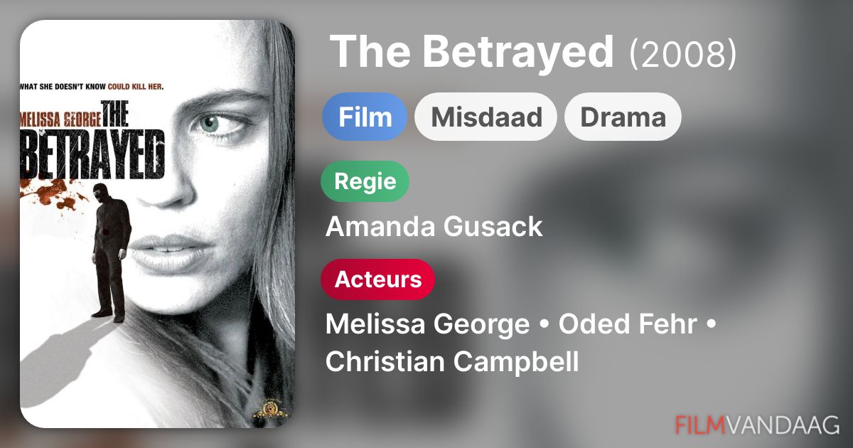 The Betrayed (film, 2008) - FilmVandaag.nl