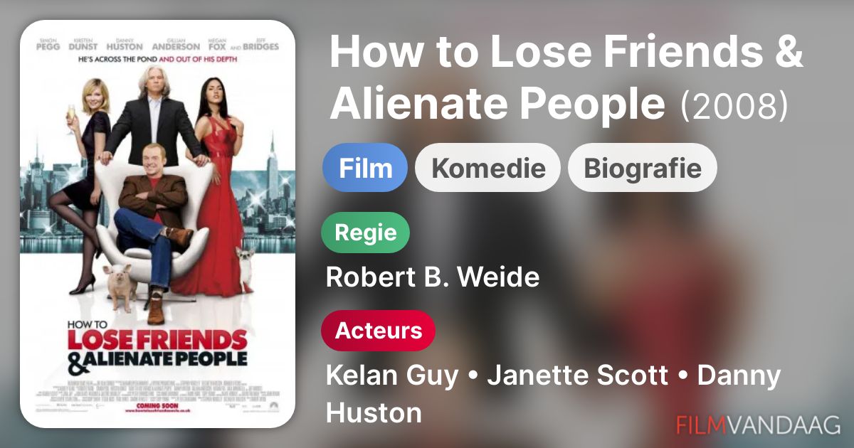 How to Lose Friends & Alienate People (film, 2008) - FilmVandaag.nl