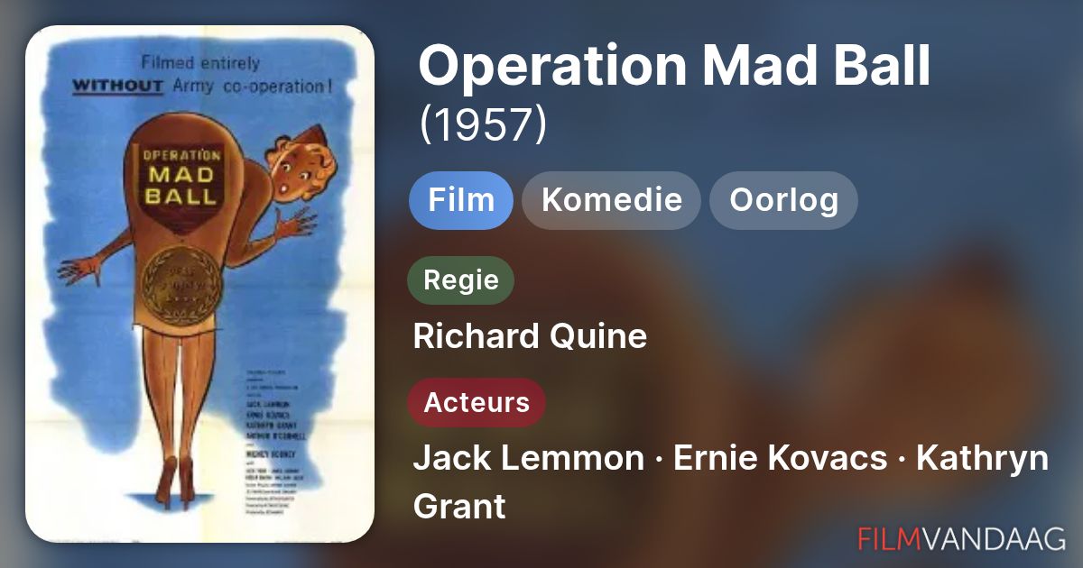 Operation Mad Ball (film, 1957) - FilmVandaag.nl
