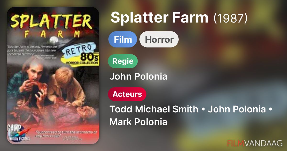 Splatter Farm (film, 1987) - FilmVandaag.nl