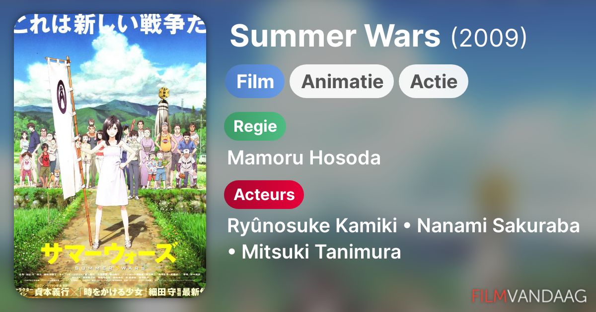 Summer Wars (film, 2009) - FilmVandaag.nl