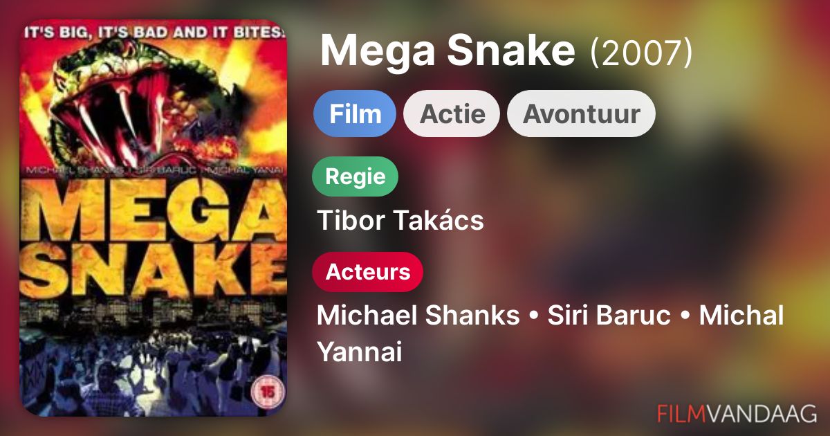 Mega Snake (film, 2007) - FilmVandaag.nl