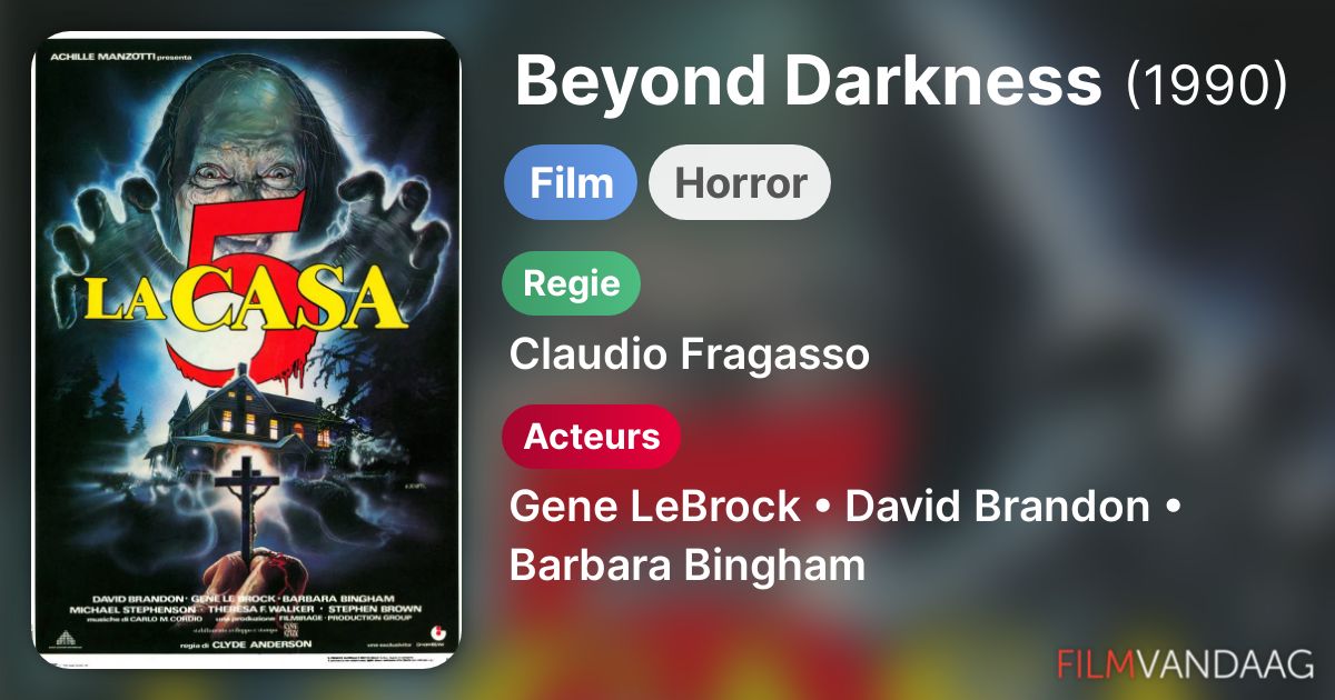 Beyond Darkness (film, 1990) - FilmVandaag.nl