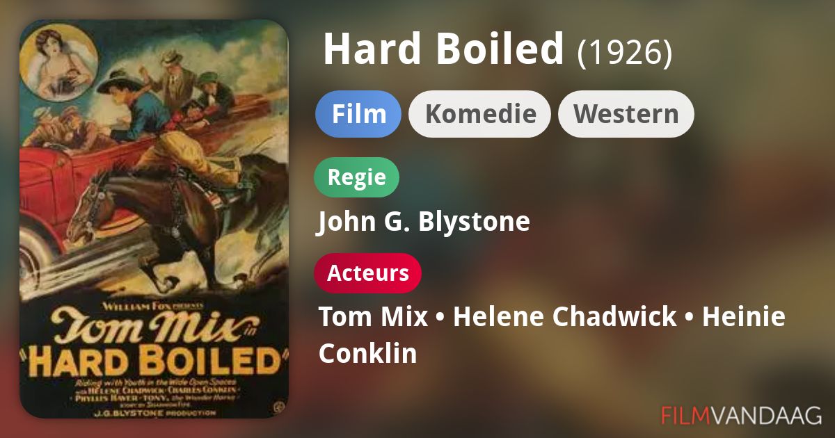 Hard Boiled (film, 1926) - FilmVandaag.nl