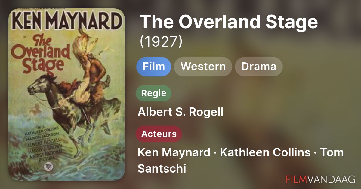 The Overland Stage (film, 1927) - FilmVandaag.nl