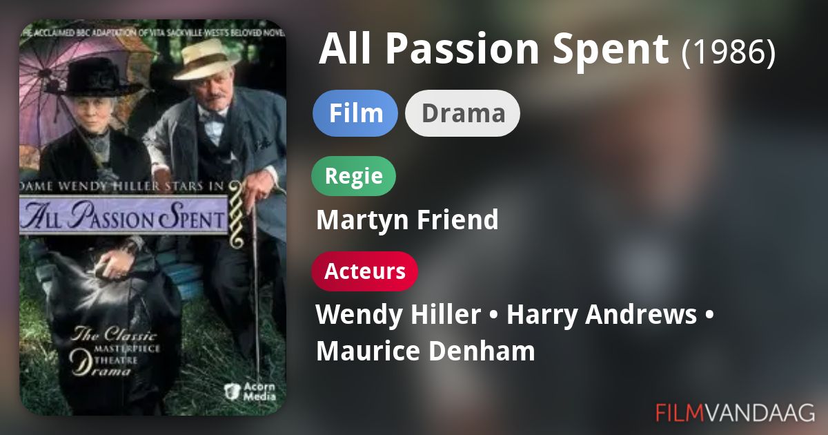 All Passion Spent (film, 1986) - FilmVandaag.nl