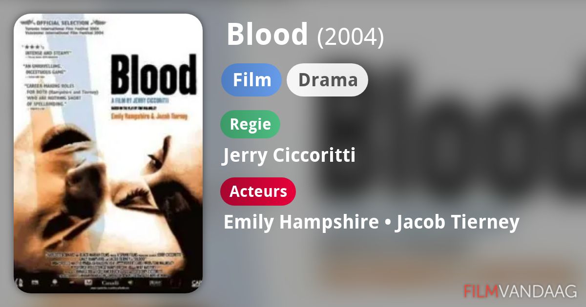 Blood (film, 2004) - FilmVandaag.nl